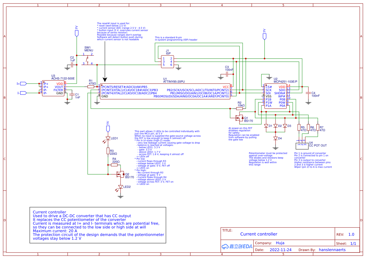 CurrentController - EasyEDA open source hardware lab