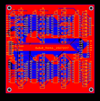 8x8x8 LED CUBE - OSHWLab