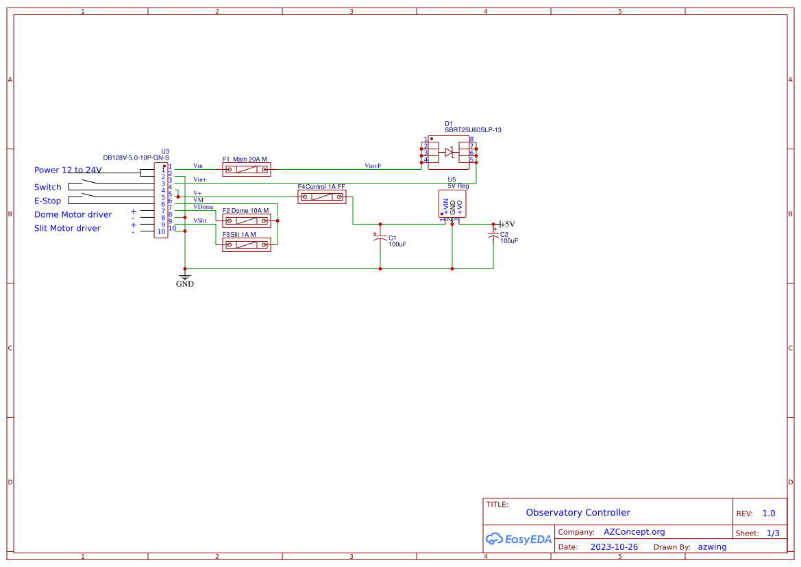 Observatory-Control - EasyEDA open source hardware lab