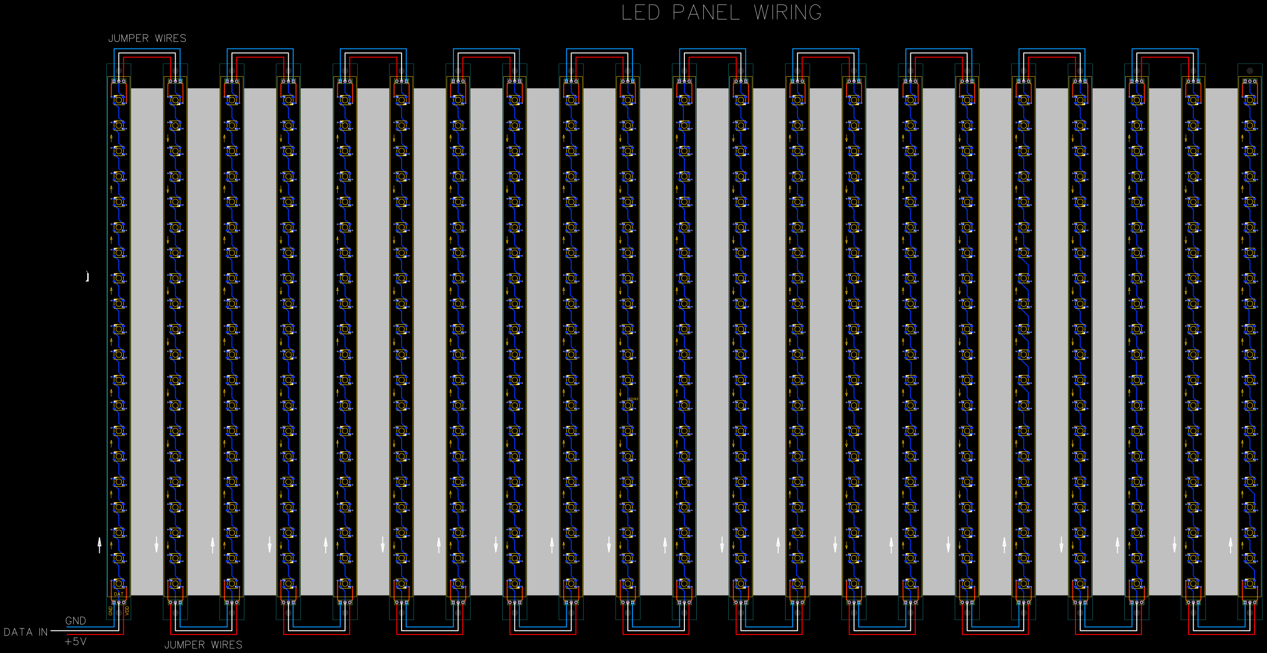 21-Bars 74/m LED Master Panel - EasyEDA open source hardware lab