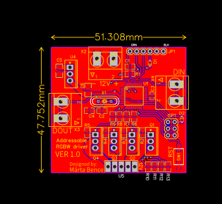 Addressable LED strip - OSHWLab