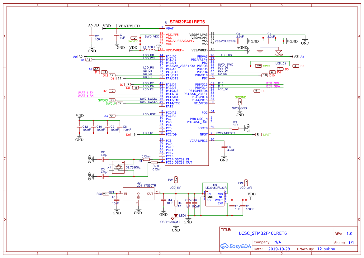 STM32F401RET6 - EasyEDA open source hardware lab