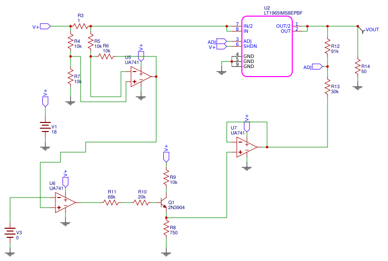 Current Limited Variable DC Supply - EasyEDA open source hardware lab