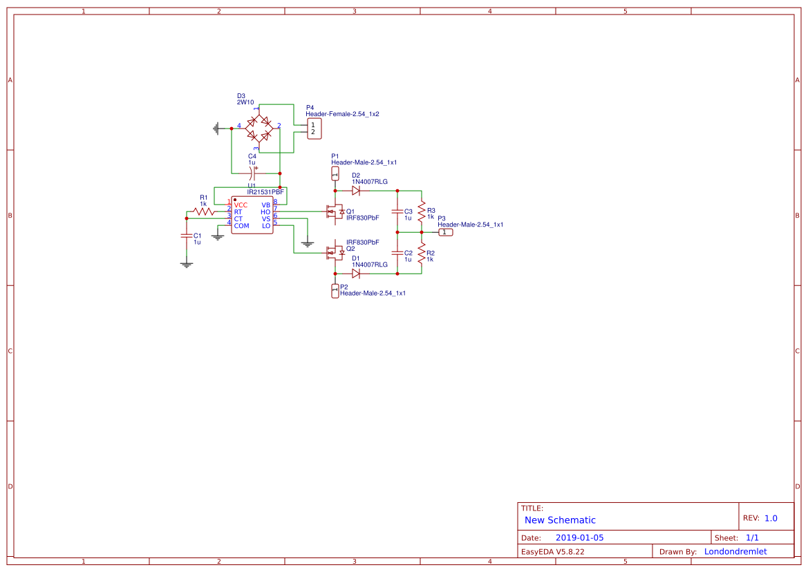 БП IR2153 - EasyEDA open source hardware lab