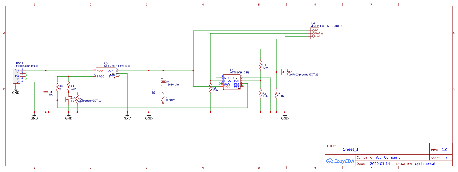 Led controler - EasyEDA open source hardware lab