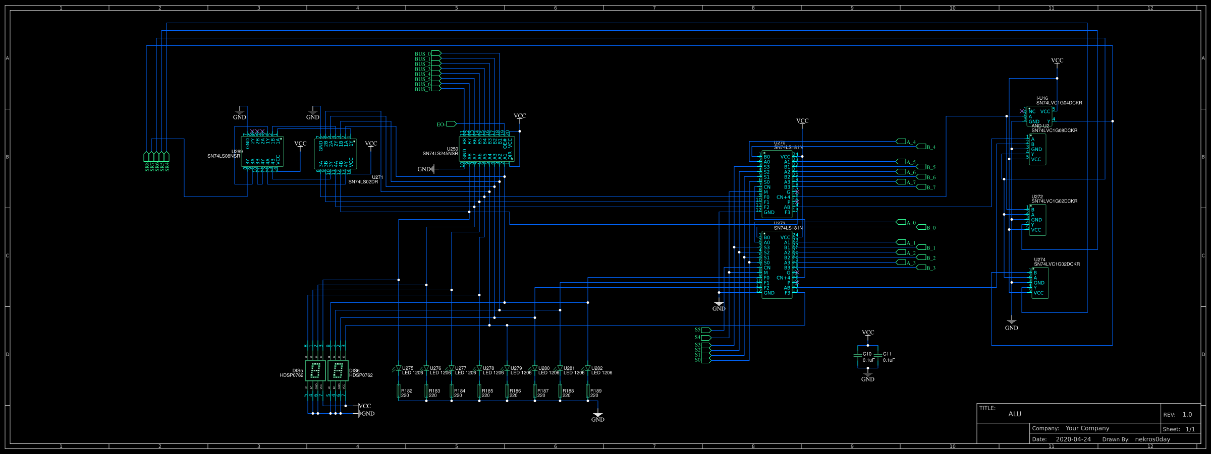 8-bit CPU - EasyEDA open source hardware lab