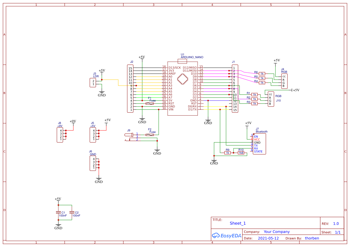 RGB-oriëntatielampje - EasyEDA open source hardware lab