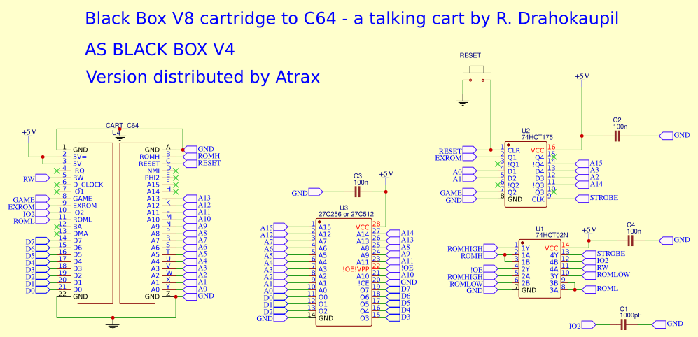 Black Box V4 C64 cartridge - OSHWLab
