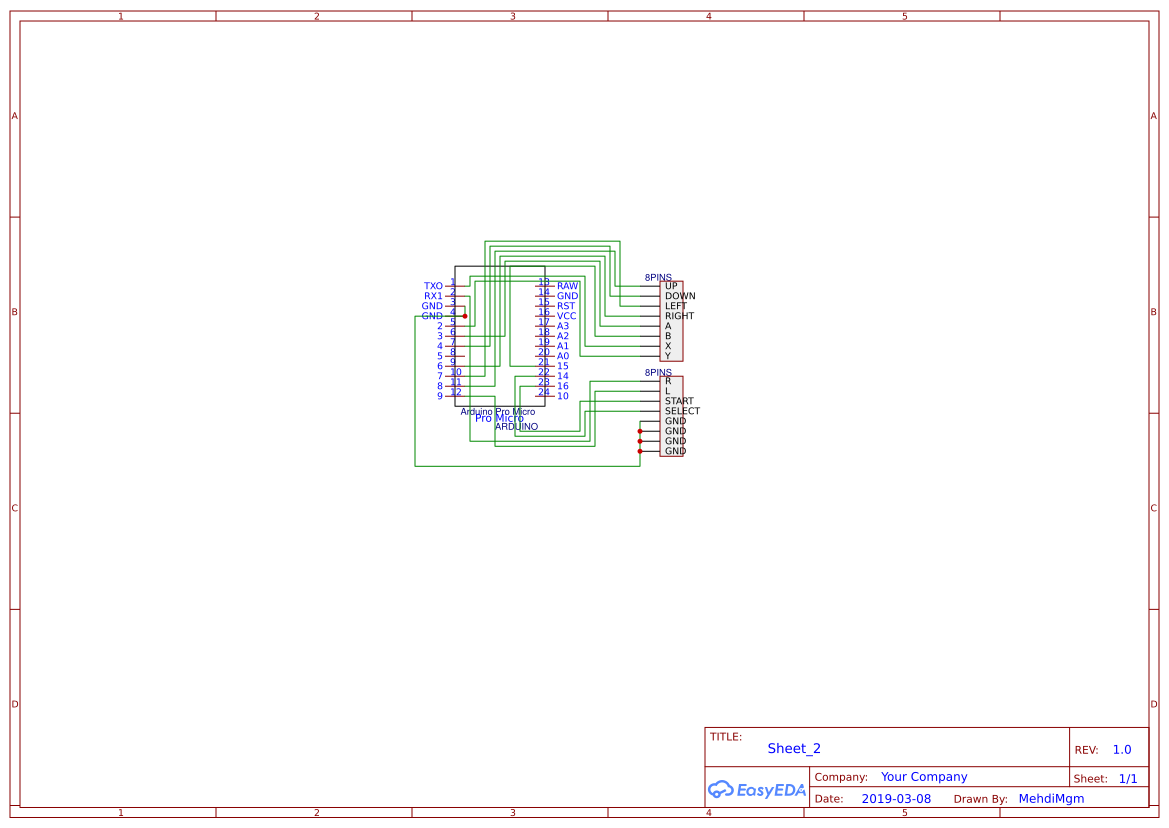 NDS Zero PCB V1 - EasyEDA open source hardware lab