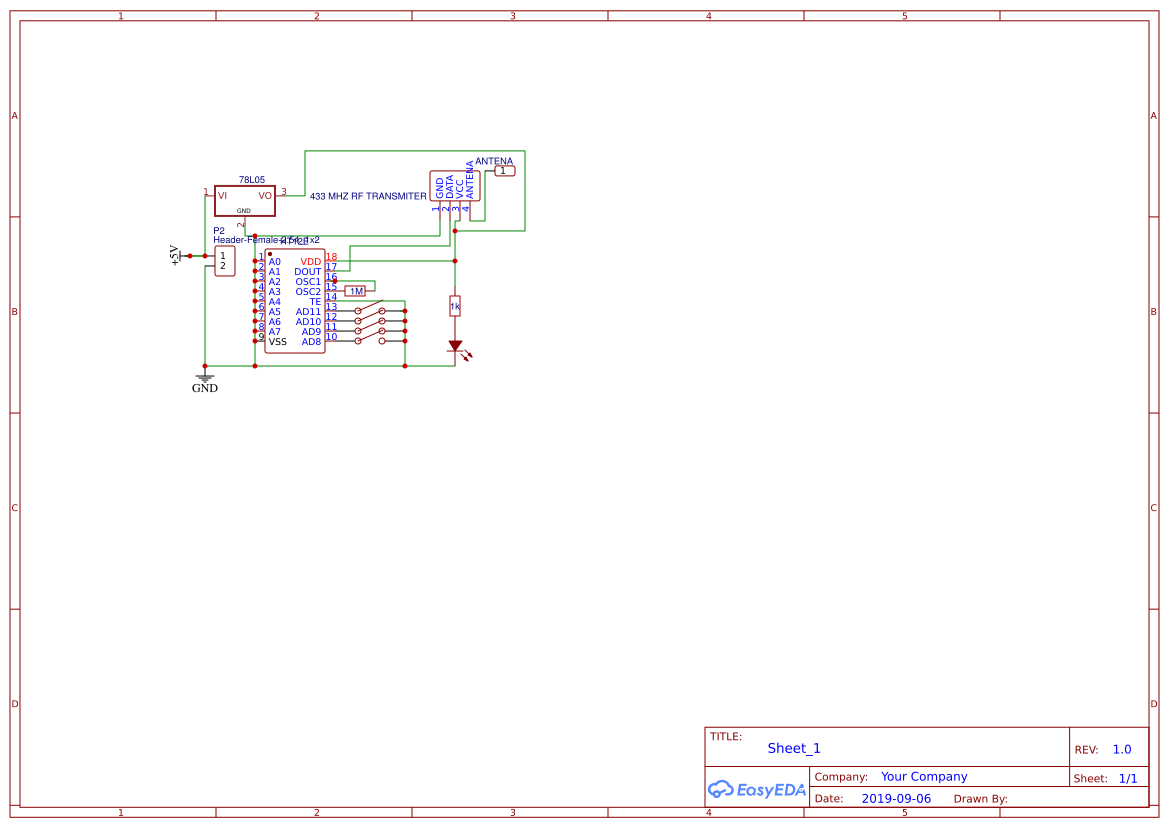 TRANSMITER RF - EasyEDA open source hardware lab
