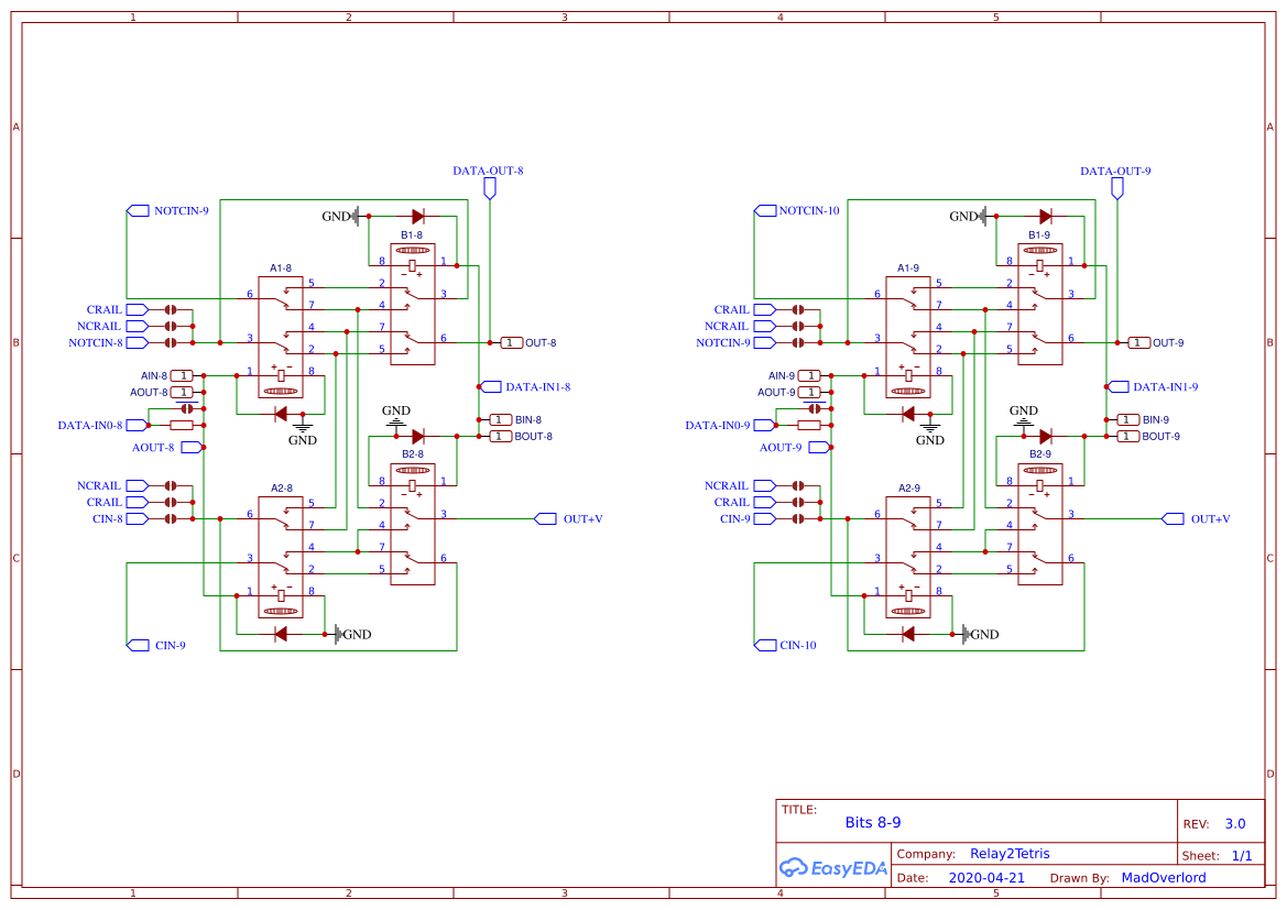 Zuse Relay Adder - OSHWLab