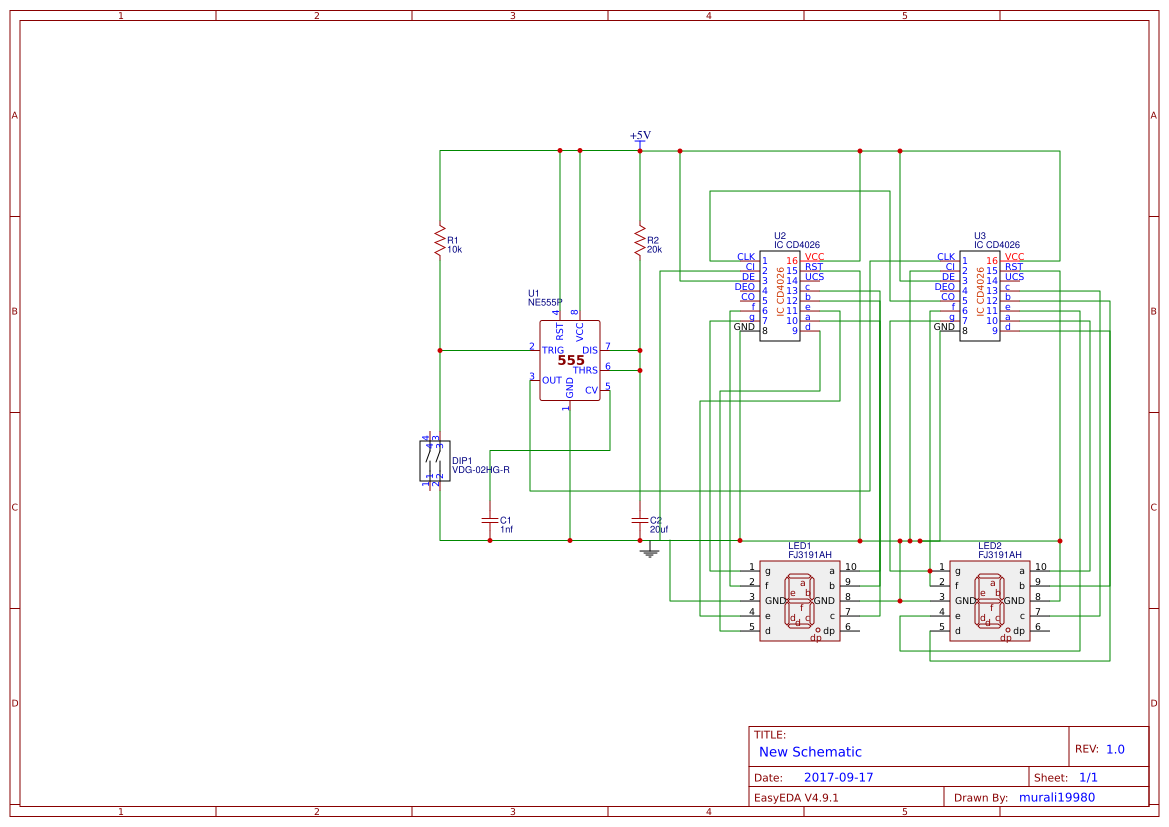 DIGITAL STOPWATCH USING COUNTERS - EasyEDA open source hardware lab