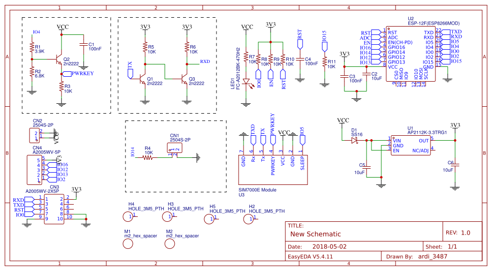 SIM7000 Gateway - OSHWLab