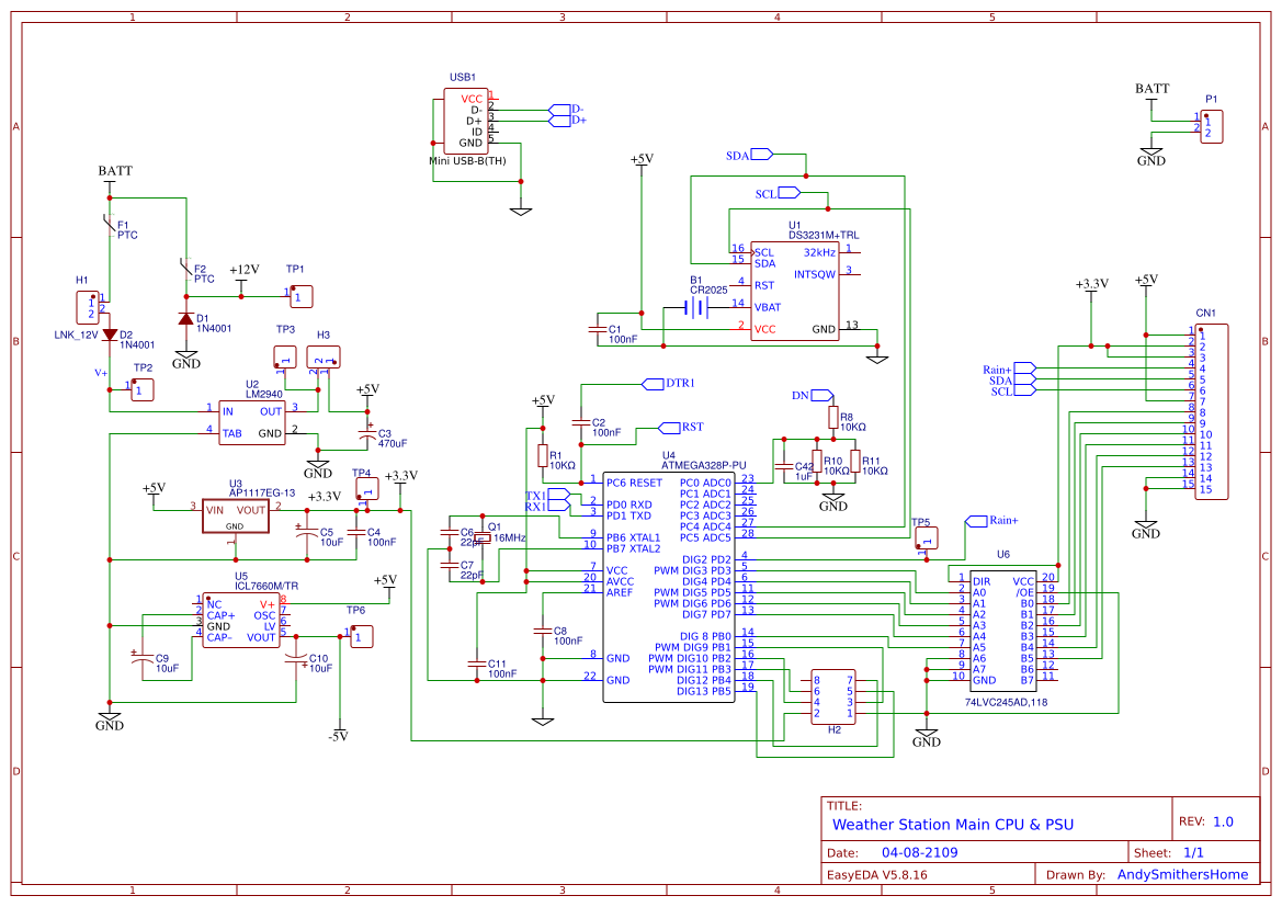 Ultrasonic Anenometer - EasyEDA open source hardware lab