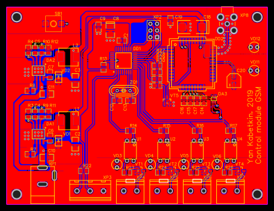 Control module GSM - OSHWLab