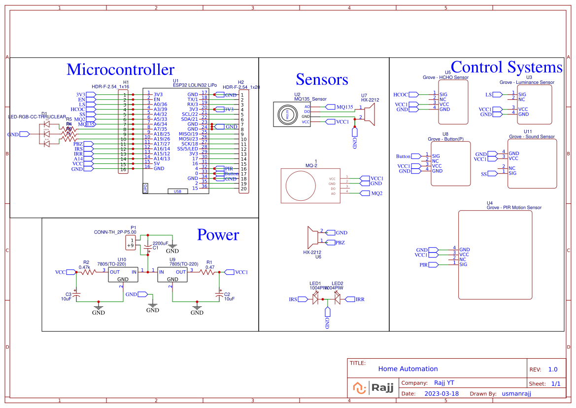 ESP32 Automation (For Hamza bhai) - OSHWLab