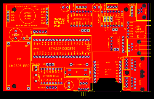 OnStep STM32 Blue Pill copy - EasyEDA open source hardware lab