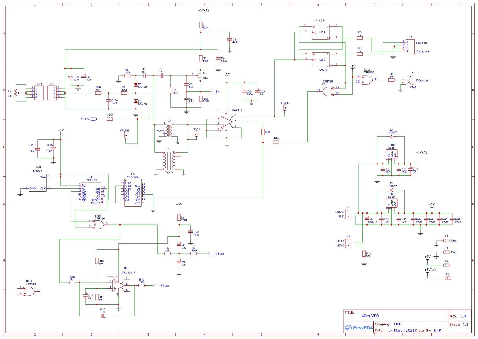 Single Band VFO - OSHWLab