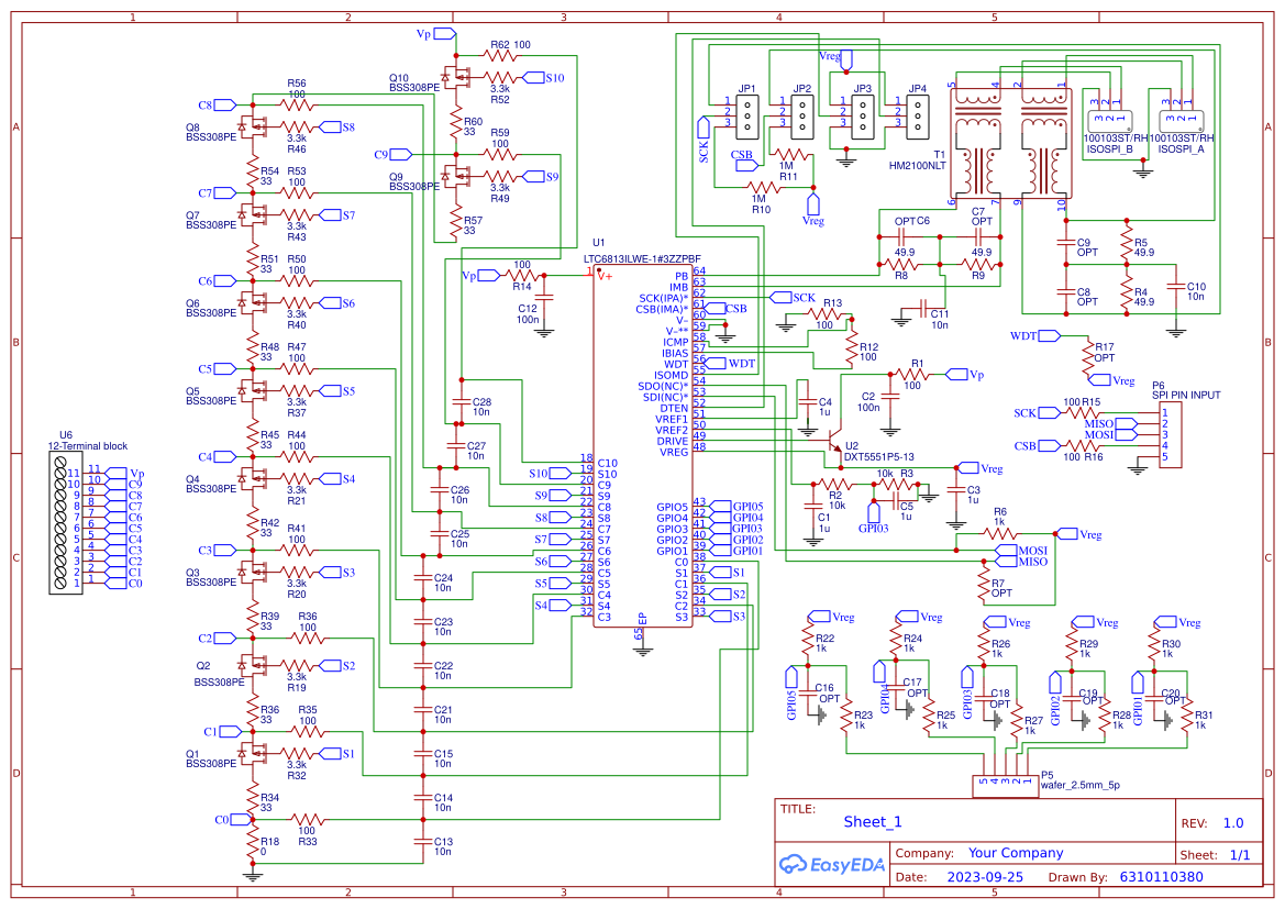 BMS Design - EasyEDA open source hardware lab