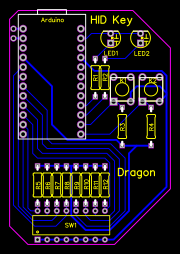 Arduino HID Keyboard - OSHWLab