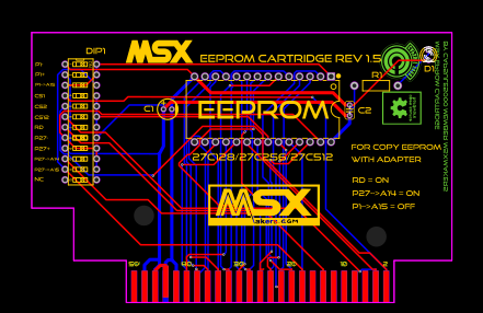 MSX EPROM CARTRIDGE MSXMAKERS DIP SWITCH - OSHWLab