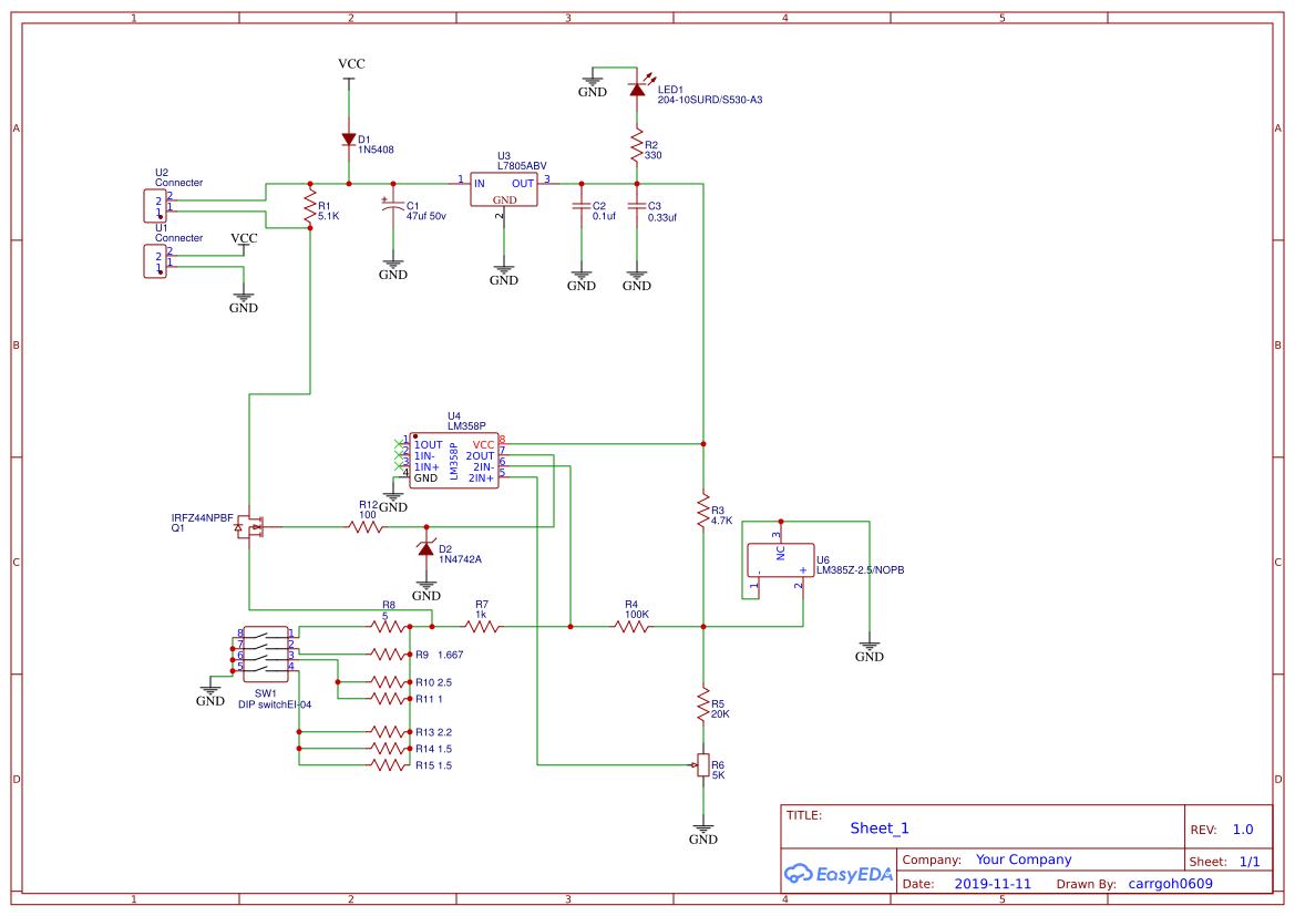 led controller with hip switch - EasyEDA open source hardware lab