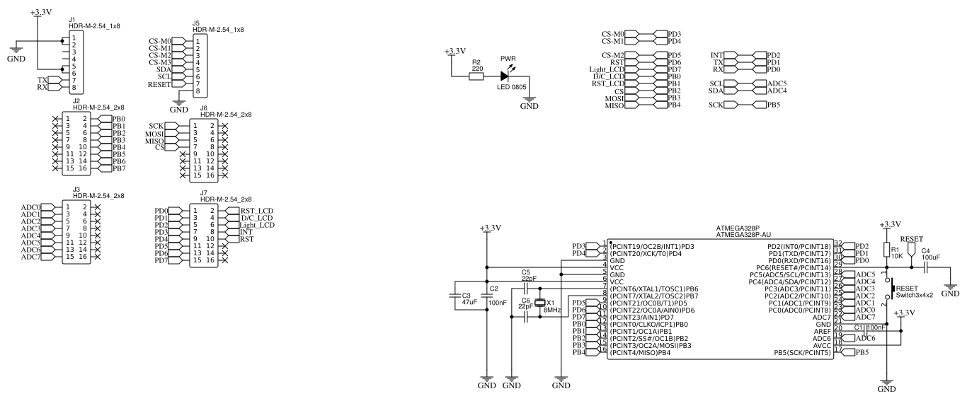 Micron mega328 - EasyEDA open source hardware lab