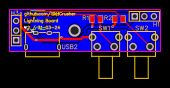 LED Lightning Board (ATTiny412) - OSHWLab