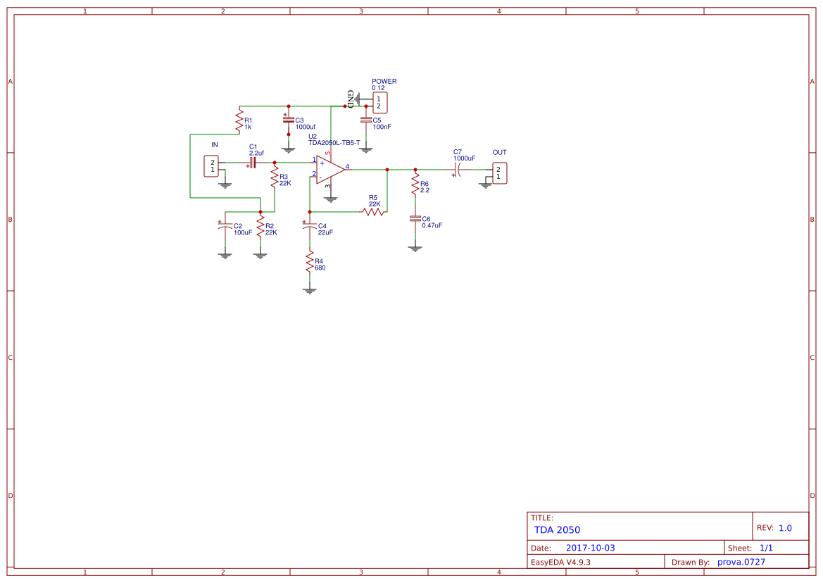 TDA 2050/52 AMPLIFIER - OSHWLab