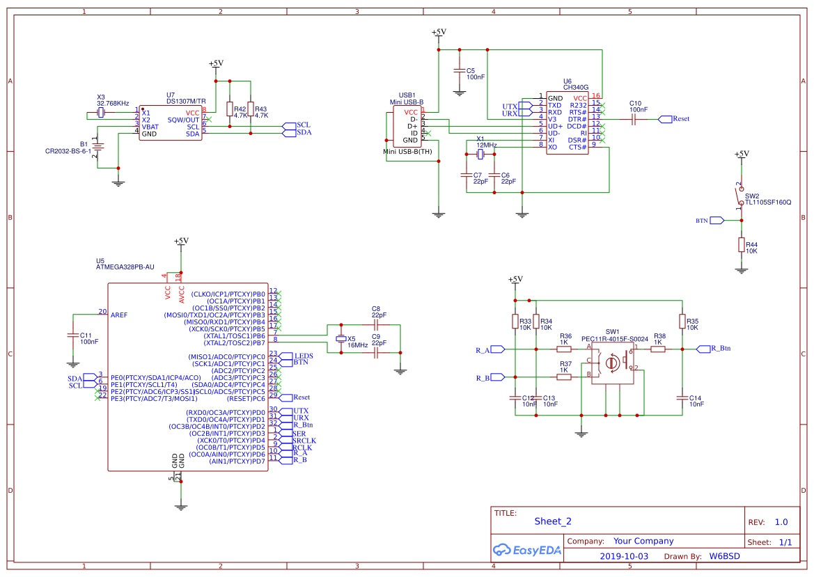 HamClock - EasyEDA open source hardware lab
