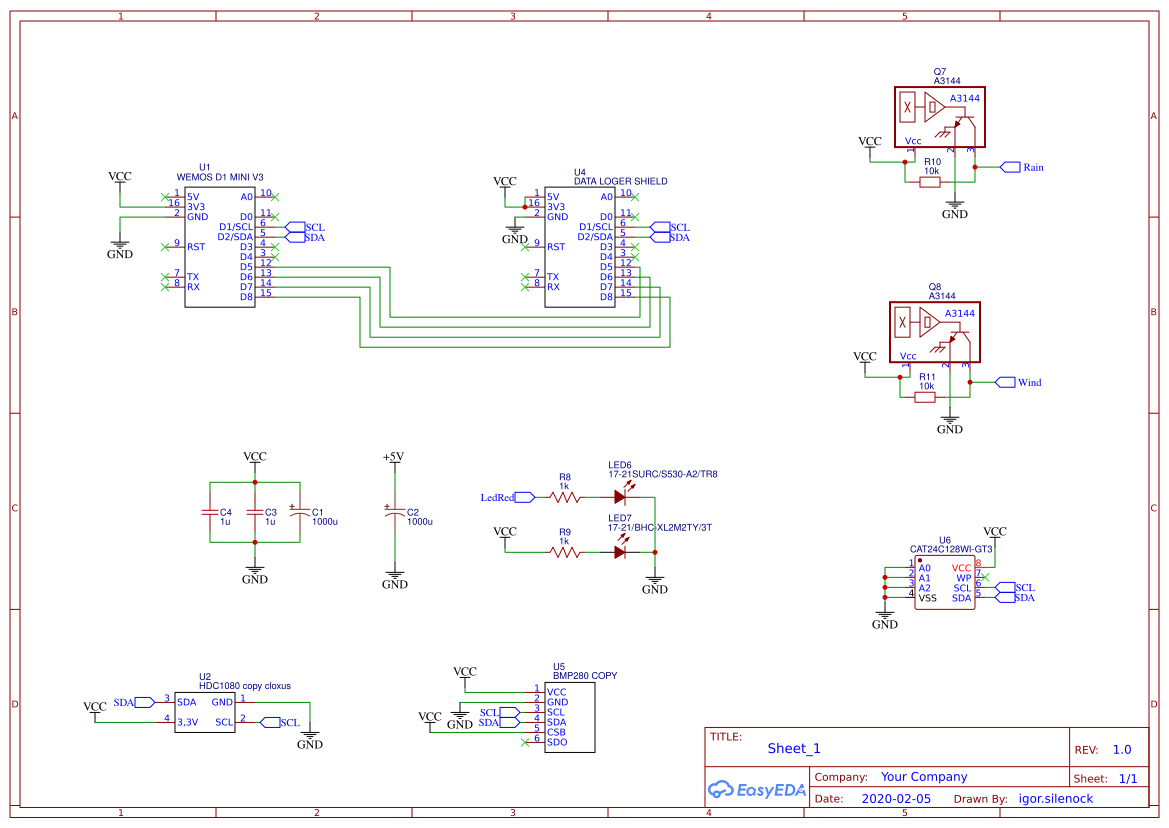 Weather station copy - EasyEDA open source hardware lab