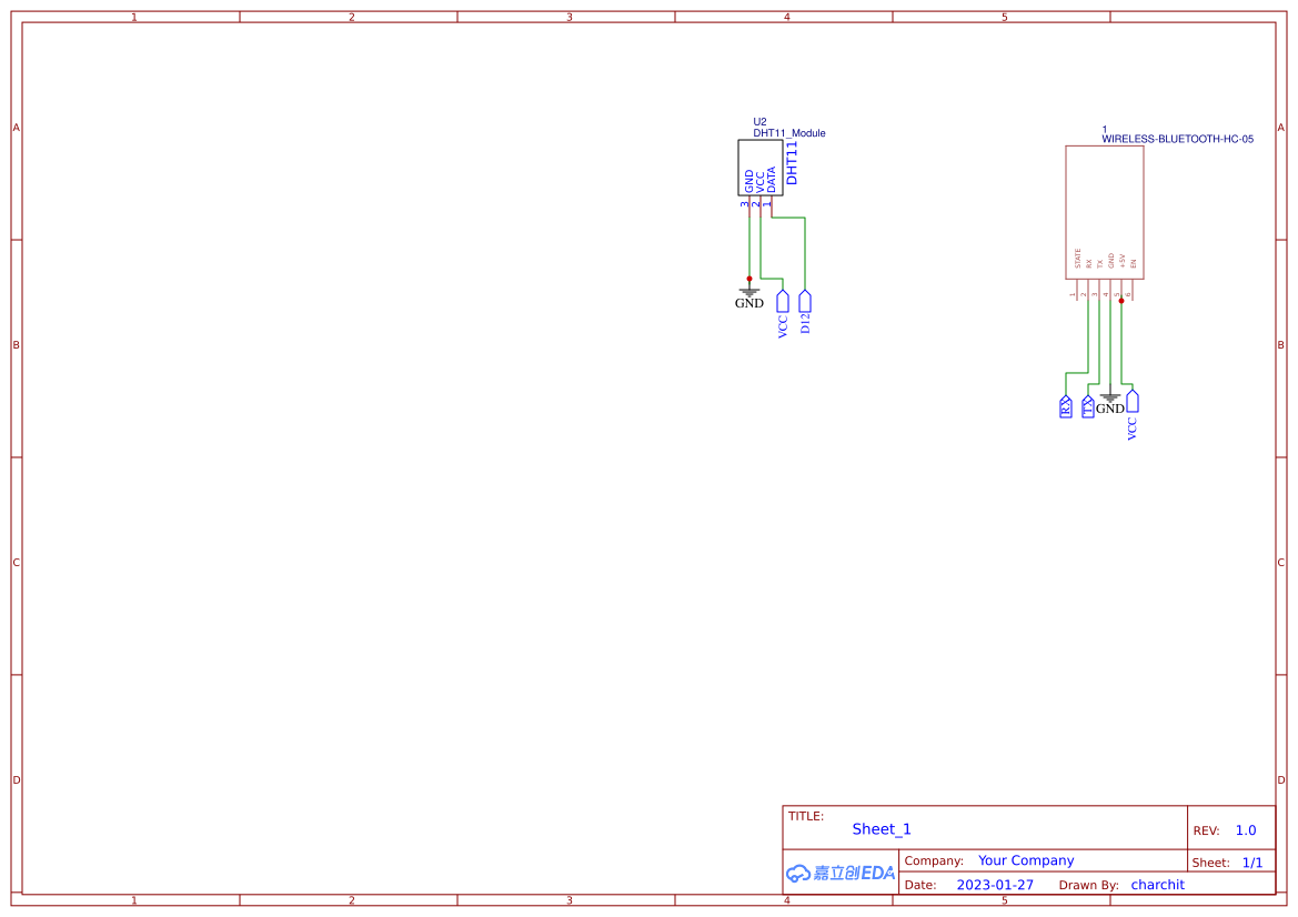 print Dht 11 - EasyEDA open source hardware lab