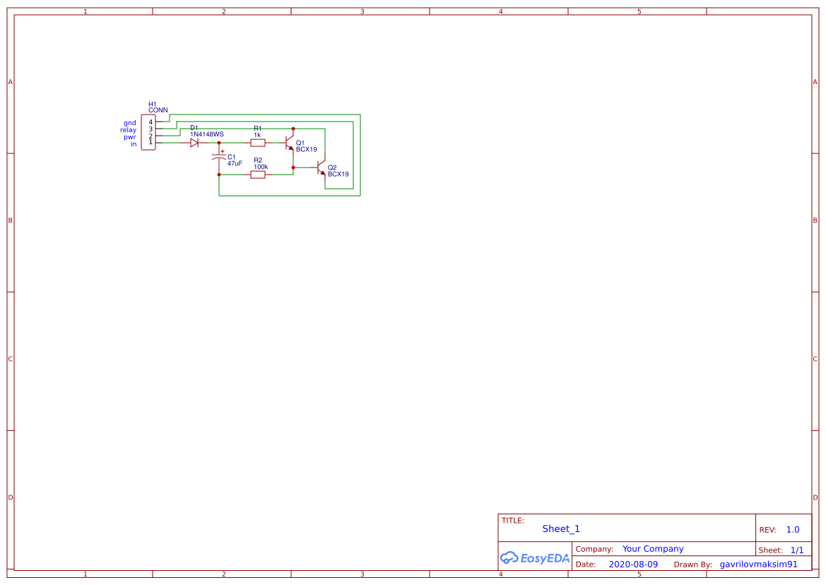 time relay - EasyEDA open source hardware lab