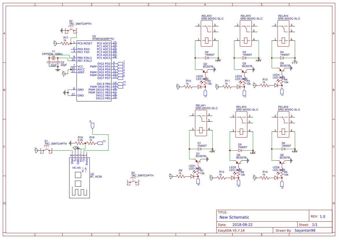 Atmega328p+BT 6ch copy - EasyEDA open source hardware lab