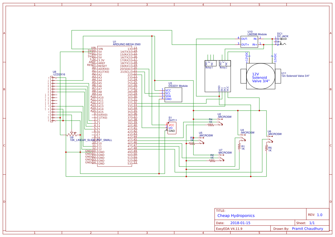 Arduinohydroponics Easyeda Open Source Hardware Lab