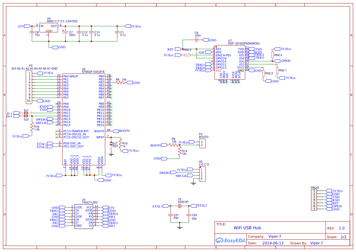 Wifi USB Hub - OSHWLab
