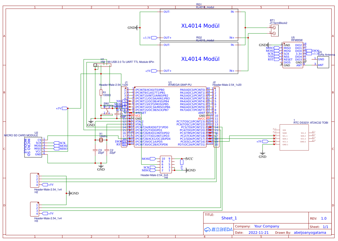Schematic Diagram Tesis - EasyEDA open source hardware lab