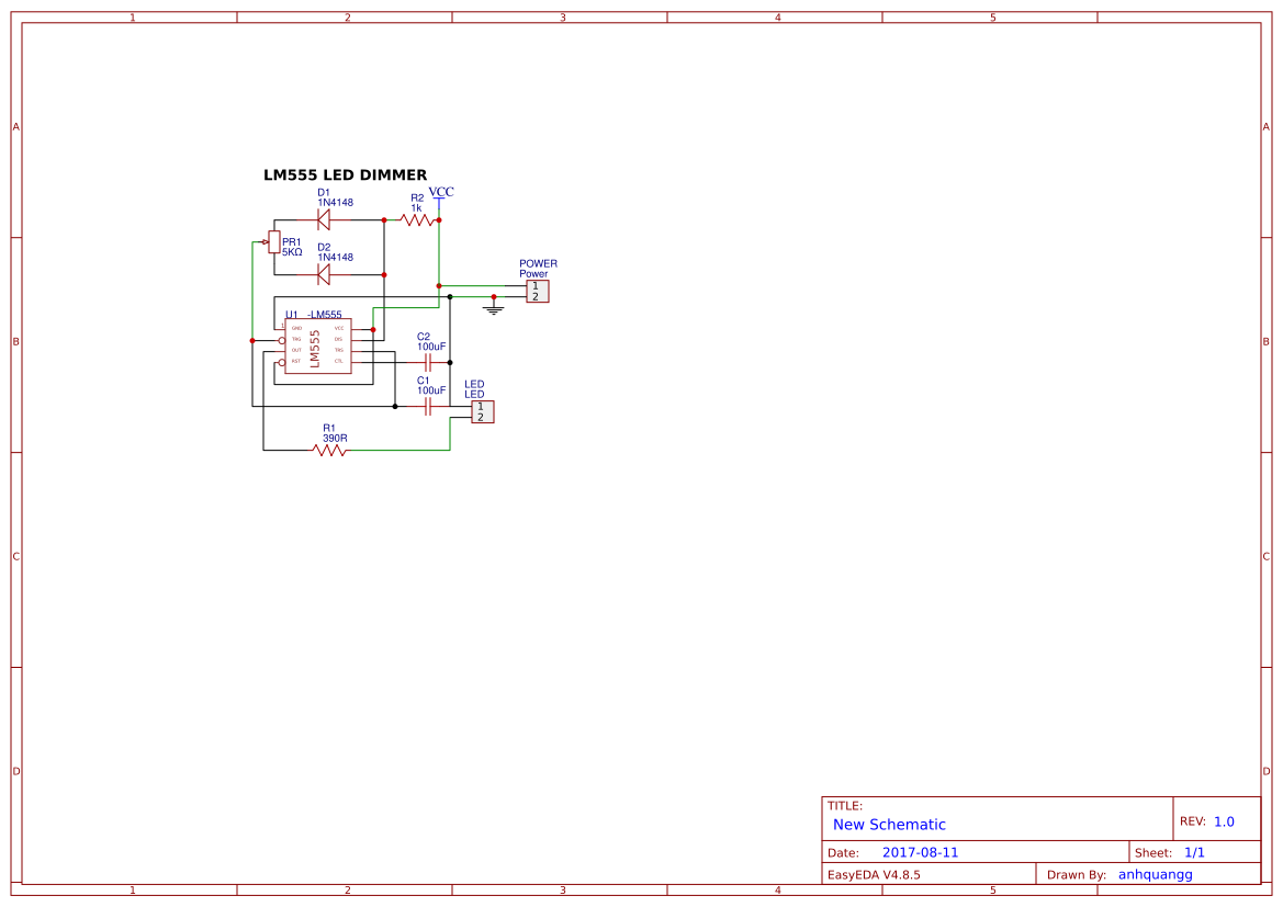 LM555 LED Dimmer - OSHWLab