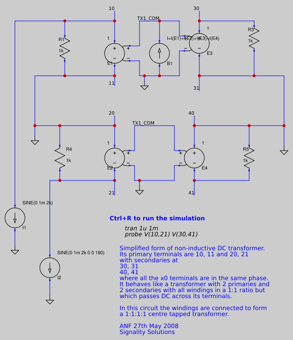 Ideal DC transformers (imported from LTspice) copy - EasyEDA open ...