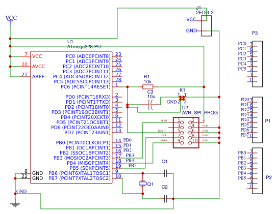 基于atmega328p的learning expander board - EasyEDA open source hardware lab