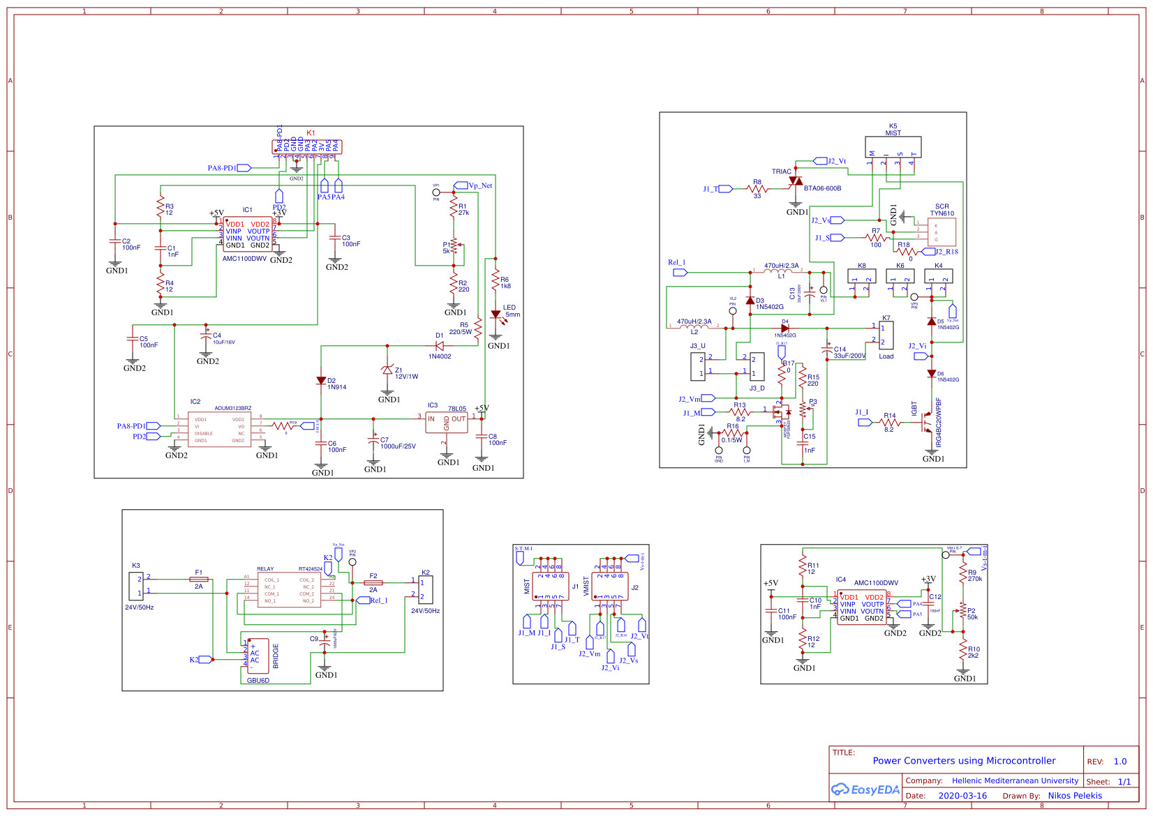 Power Electronics Project - EasyEDA open source hardware lab