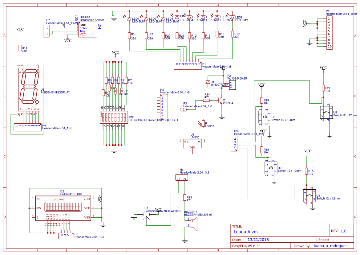 Placa Didática para Arduino - EasyEDA open source hardware lab
