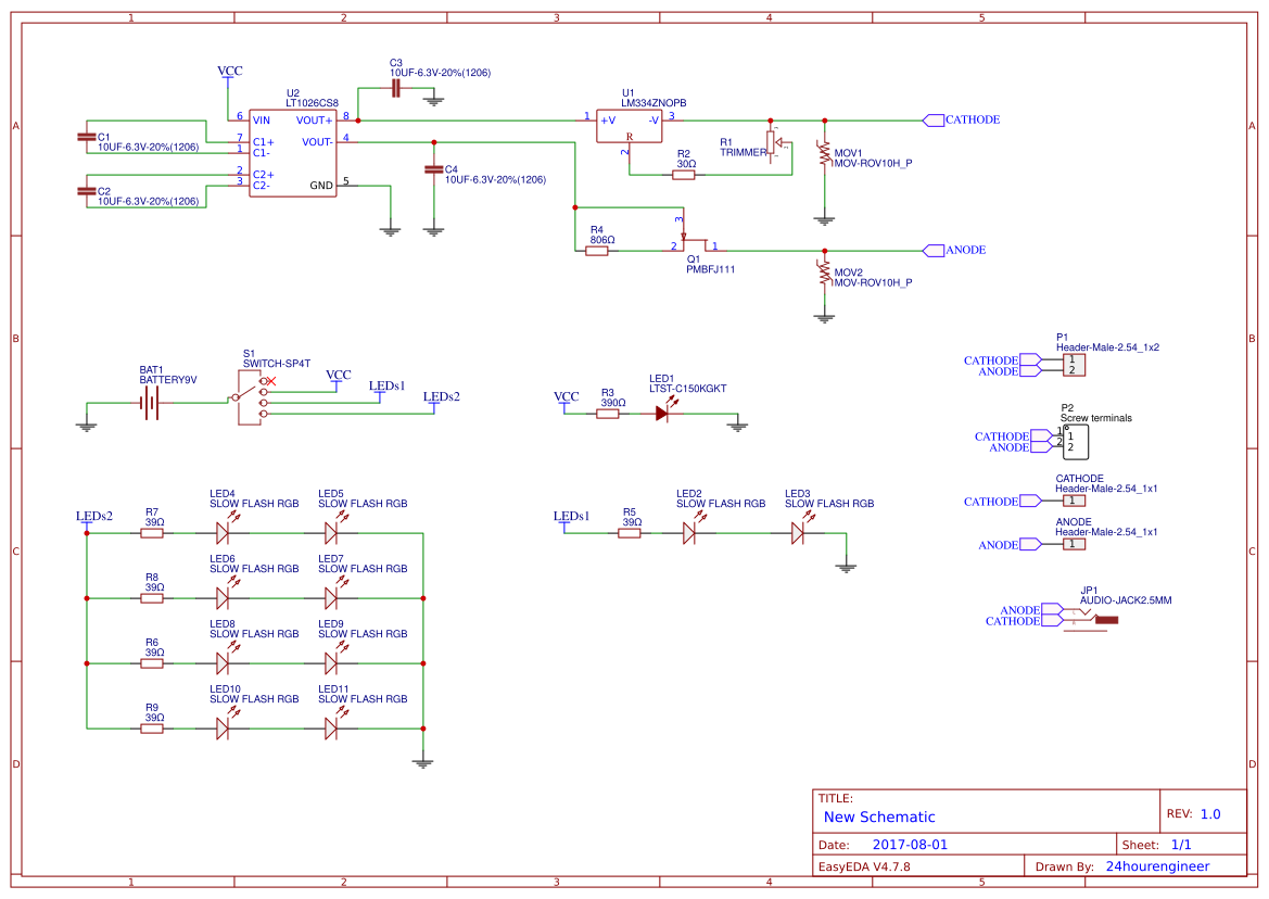 tDCS Badge - EasyEDA open source hardware lab