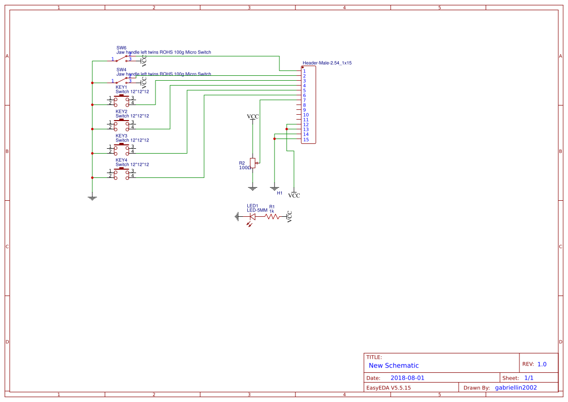 Placa botones PCB - EasyEDA open source hardware lab