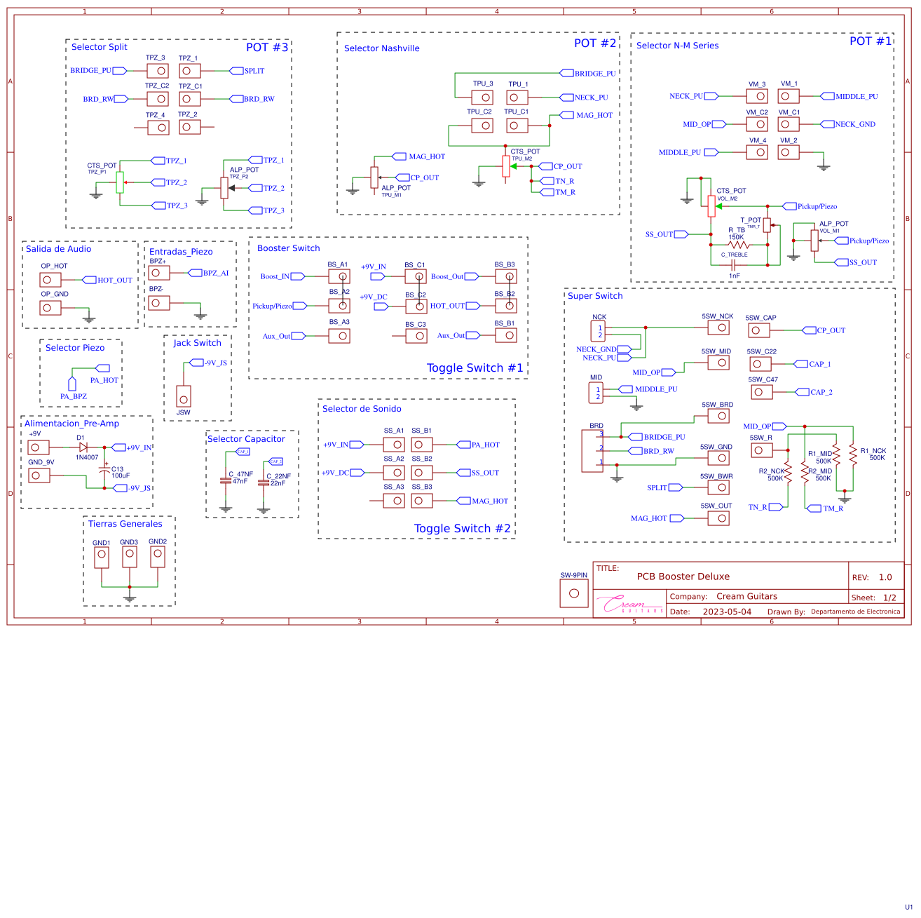 A3 Booster Preamp - EasyEDA open source hardware lab