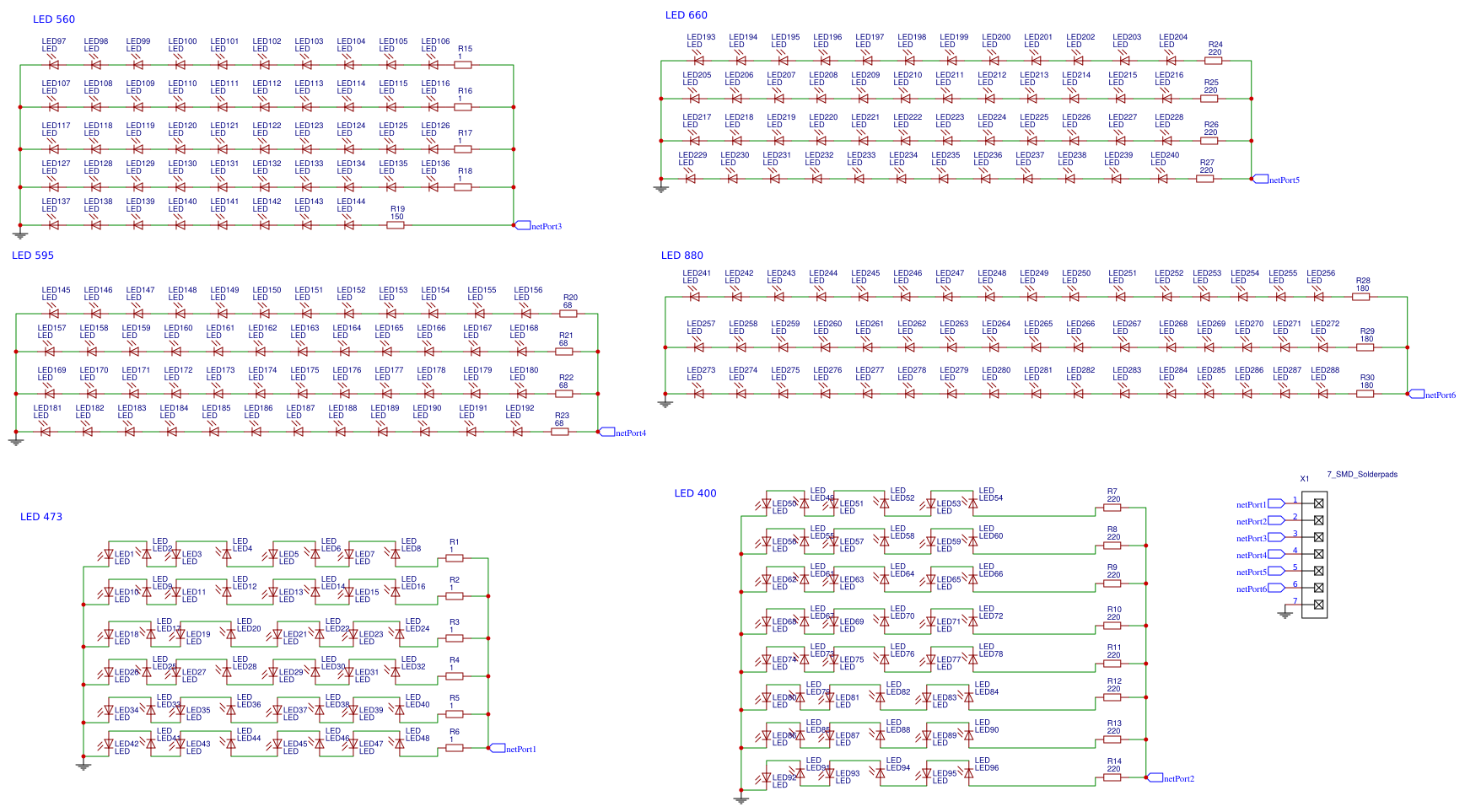 LEDBoard6Bands 2020 share - OSHWLab