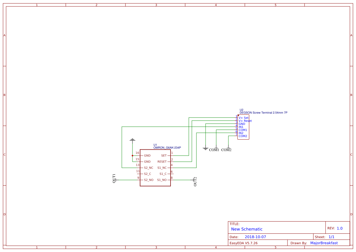 Railway Relay Board - EasyEDA open source hardware lab