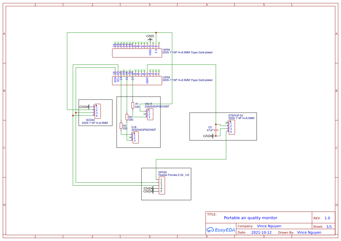 myAQM PCB - EasyEDA open source hardware lab