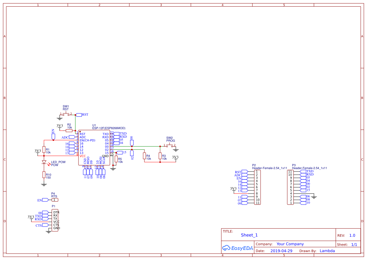 ESP-12_BREADBOARD - EasyEDA open source hardware lab