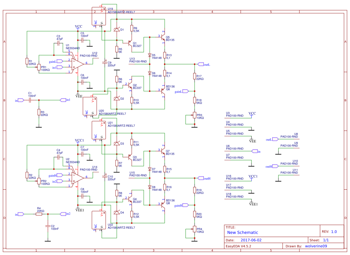 CES 741 TEF Amplifier EasyEDA Open Source Hardware Lab, 56% OFF